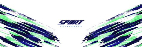 파란색과 초록색 브러시 배경은 흰색 배경에 분리된 하프톤 효과가 있습니다 그런지 스타일의 스포츠 배경 디자인을 위한 스크래치 및