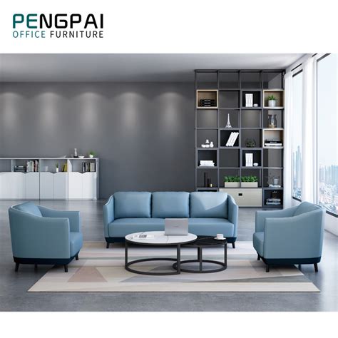 Wholesale Price Luxury Design Small Living Room Furniture Synthetic Leather Sofa Office Couch