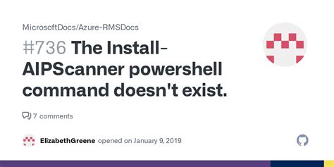 The Install Aipscanner Powershell Command Doesnt Exist · Issue 736