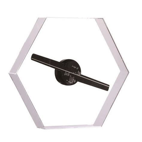 3d 와이파이 홀로그램 프로젝션 육각형 Led 사인 팬 광고 기계 홀로그램 플레이어 로고 디스플레이 라이트 지원 이미지 비디오 Aliexpress