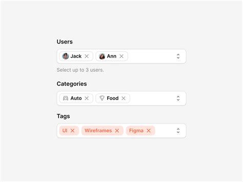Multiselect Fields By Pixsellz On Dribbble