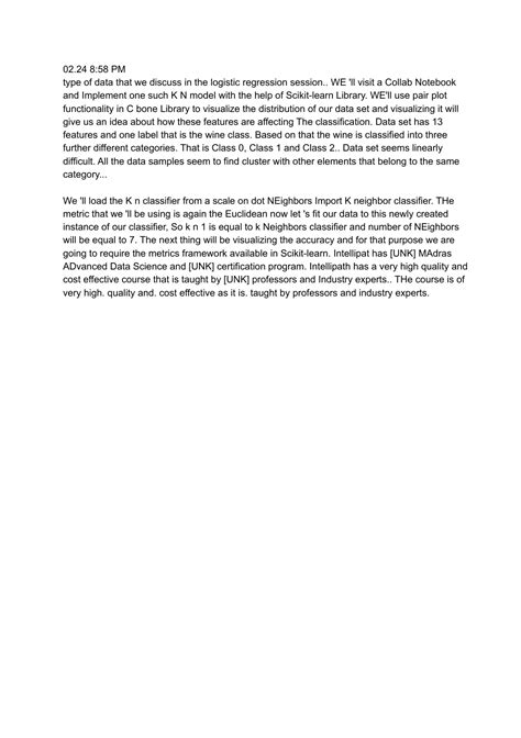 Knn Algorithm In Machine Learning Aiml Stuvia Us