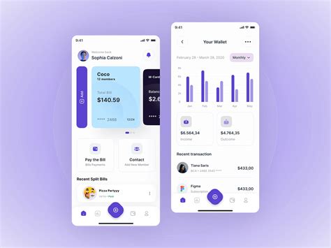 Wallet App UI On Behance