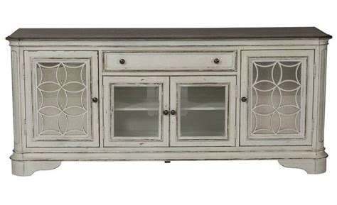 Liberty Magnolia Manor Antique White Tv Stand