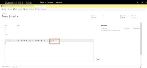Dynamics 365 Crm Dynamics 365 Hide Insert Article Button In Email