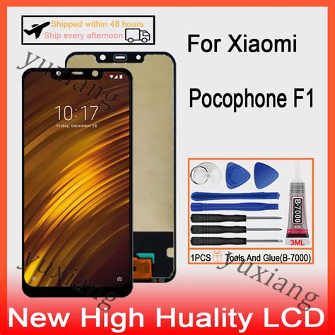 오리지널 샤오미 포코폰 F1 Poco F1 Lcd 디스플레이 터치 스크린 디지타이저 Lcd 프레임 교체 Aliexpress