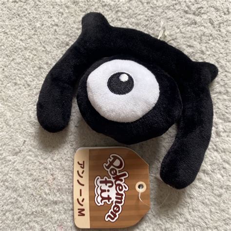 【未使用】ポケットモンスターぬいぐるみアンノーンmポケモンセンター限定ポケモンフィットポケモン Pokemon Fitの落札情報詳細