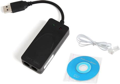 Amazon Com Dual Ports Voice Fax To USB 56K Data External Modem For Windows Win7 Win8 Win 10