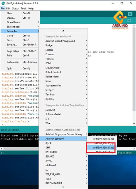 สอนใช้งาน Arduino จอแสดงผล Oled 128x64 แบบ I2c สีขาว ขาย Arduino อุปกรณ์ Arduino คุณภาพดี ราคา