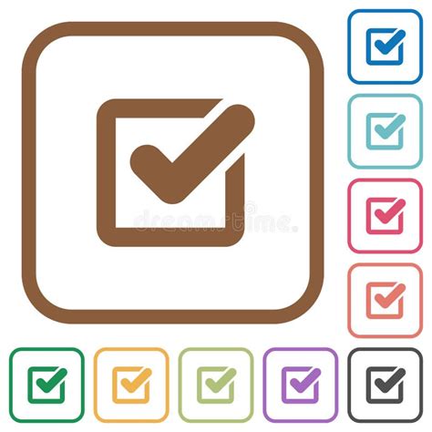 Checkbox Rounded Stock Illustrations 566 Checkbox Rounded Stock