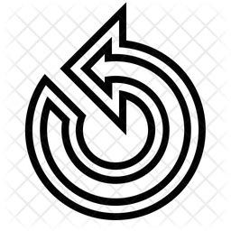 Counterclockwise Arrow Icon Download In Line Style