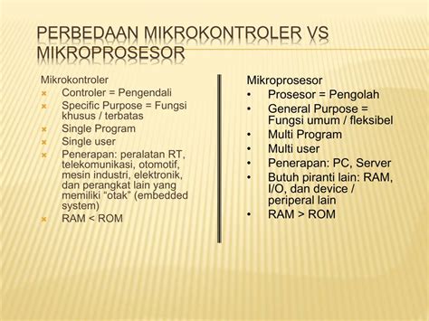 PPT PENGANTAR MIKROKONTROLER PowerPoint Presentation Free Download ID