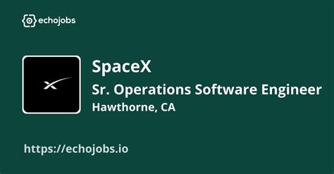 Spacex Is Hiring Sr Operations Software Engineer Starlink Usd 160k