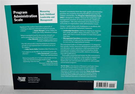 Program Administration Scale Free Shipping 9780807745281 Ebay