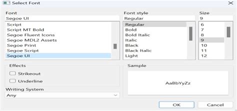 Pyqt Qfontdialog Widget