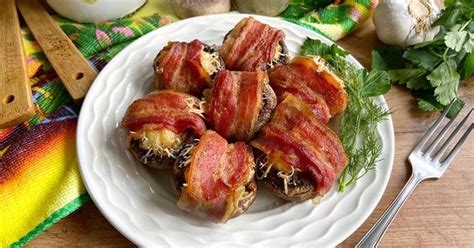 Фаршировані гриби печериці у беконі як приготувати покроковий рецепт Zaxid Net