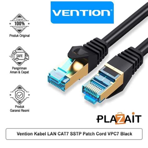 Jual Vention Vpc7 Kabel Lan Rj45 Cat7 Sstp Patch Cord Ethernet Black 3 Meter Di Seller Pt