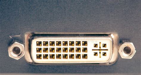Dvi Port Stock Photo Image Of Videocard Back Card 23455336