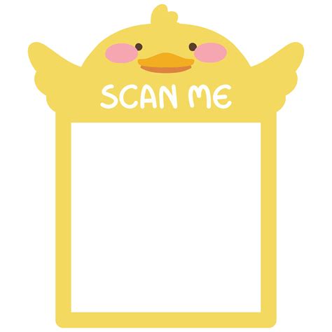 Scan Me Qr Code Template Qr Code Frame Illustration For Mobile Apps