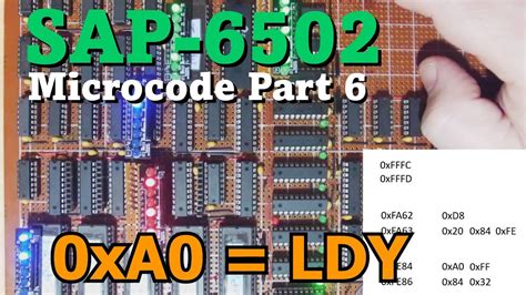 Sap6502 Microcode Load And Transfer Youtube