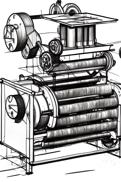 Sketch Of A Machine · Creative Fabrica
