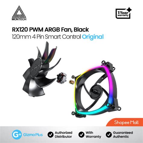 Montech RX PWM ARGB Fan Computer Fan Reversed Fan Blades Mm