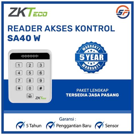 Kayu Glass Door Aluminum Wooden Door Access Control Package Zkteco Sa40 Rfid Proxy Pin