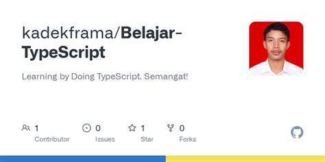 GitHub Kadekframa Belajar TypeScript Learning By Doing TypeScript