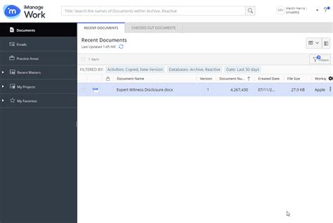 viewing show in tree option for items existing in multiple locations imanage work