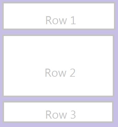 Wpf Grid Layout With Row Set To Stack Overflow