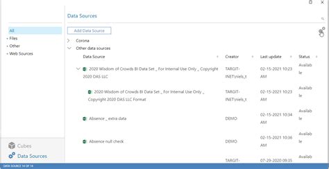Hide Unused Data Source Types Targit Community