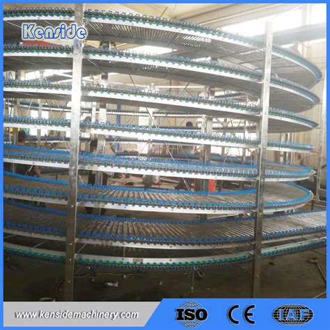 Drum Spiral Conveyor For Food Manufacturing Drum Spiral Conveyor And