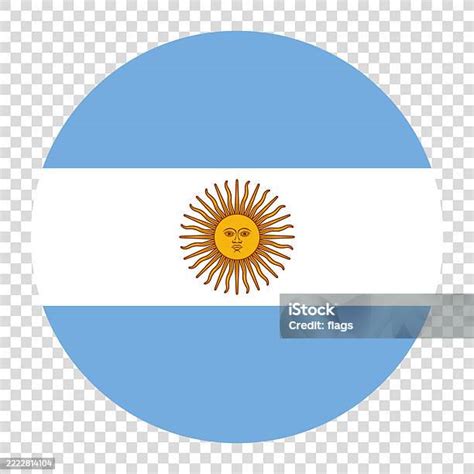 아르헨티나의 국기 아르헨티나 라운드 플래그 로고 아이콘입니다 0명에 대한 스톡 벡터 아트 및 기타 이미지 0명 Atp Buenos Aires 개념 Istock