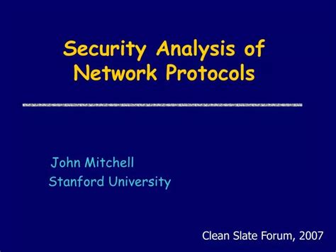 Ppt Security Analysis Of Network Protocols Powerpoint Presentation