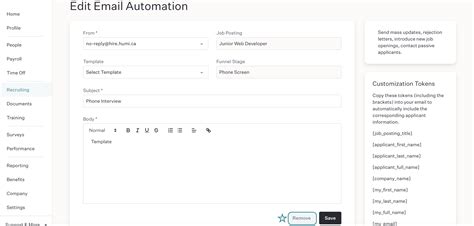 Automated Emails Guide How To Set Up Edit And Delete Humi Help Centre