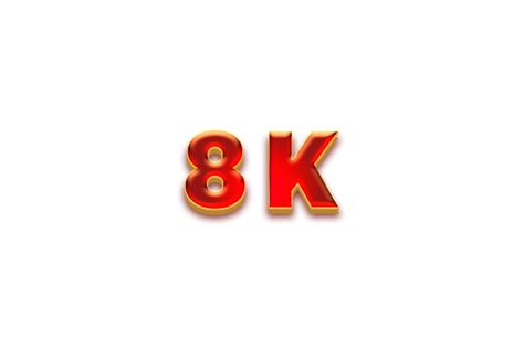 8 K Suscriptores Celebracion Saludo Número Con Sabroso Diseño 23658350 Png