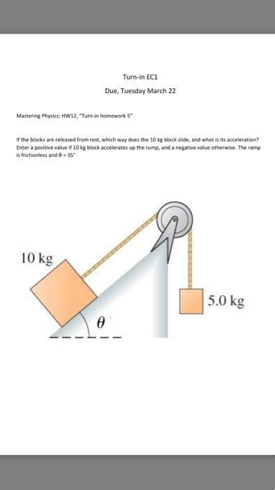 Solved If The Blocks Are Released From Rest Which Way Does