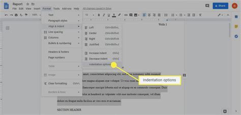How To Indent On Google Docs