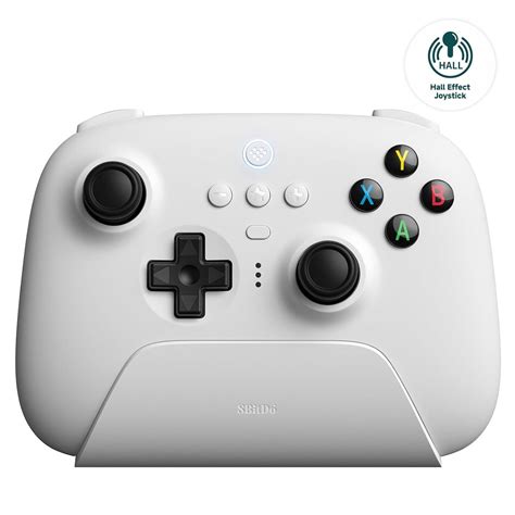 8bitdo Ultimate Hall Effect 2 4g Controller Ve Şarj Dock Beyaz