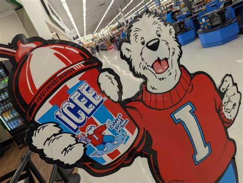 Icee Brand Polar Bear I Mascot Slushie Italian Ice Flavored Dyes Coloring Coldest Drink In Town
