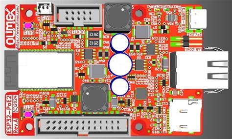 Новая плата Esp32 Poe2 от Olimex