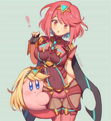 Kirby Loves Pyra By Bgm198 On Deviantart