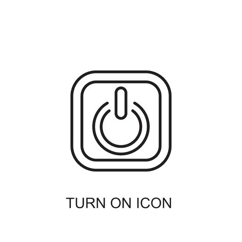 Premium Vector Turn On Vector Icon Icon