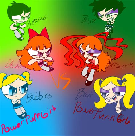Powerpuff Girls Brat Vs Bubbles