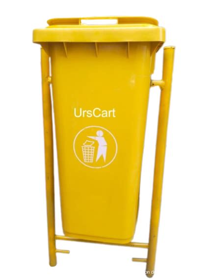 120 Litre Dustbin With Fixed Hanging Stand Urs Cart