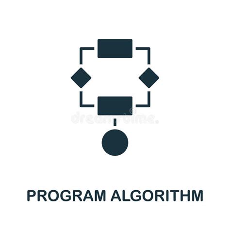 Algorithm Icon Monochrome Style Design From Machine Learning Icon
