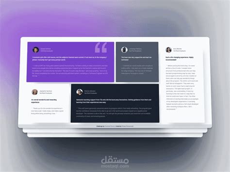 Testimonial Section مستقل