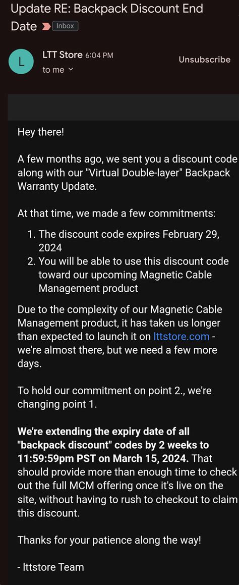 Ltt Backpack Voucher Update R Linustechtips