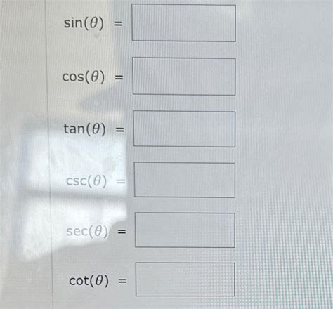 solved find the exact values of the six trigonometric