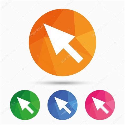 Mouse Cursor Sign Icon Pointer Symbol — Stock Vector © Blankstock 124575090